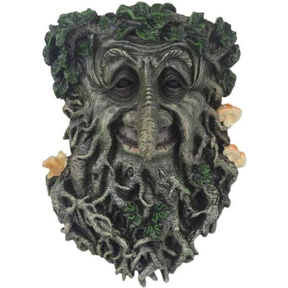 Other | Tree Face Flower Planter Pot Handpainted Greenman Tree Face ...